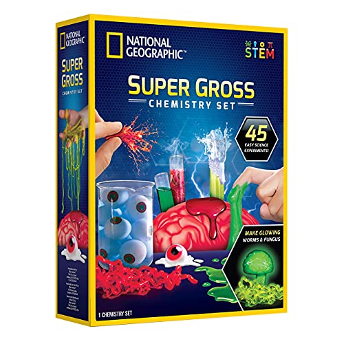 NATIONAL GEOGRAPHIC Super Gross Chemistry Kit – STEM Fun for Curious ...